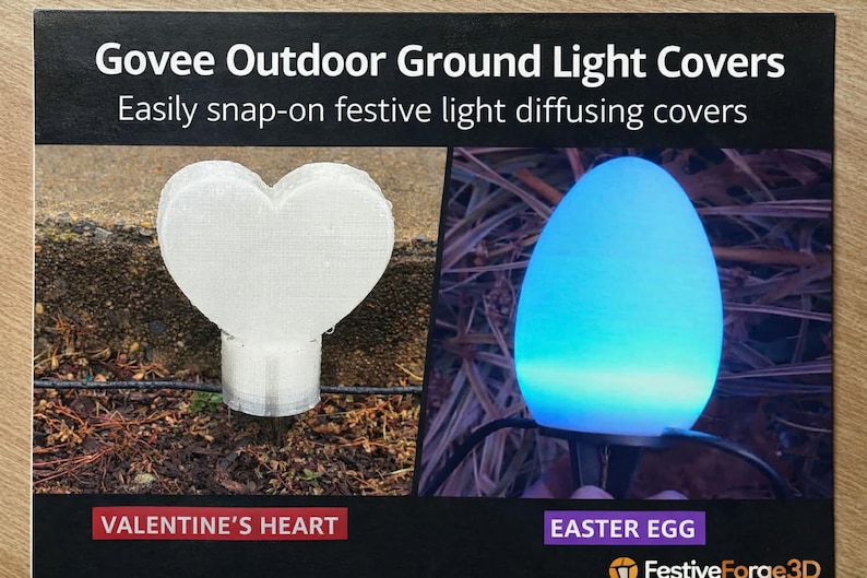 STL File Govee Ground Light 2 Easter Egg Cover | Diffuser / Decorative ...