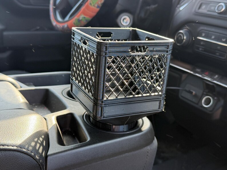 Half Gallon Cup Holder | Classic Milk Crate Look | Icy Tea / Milk ...
