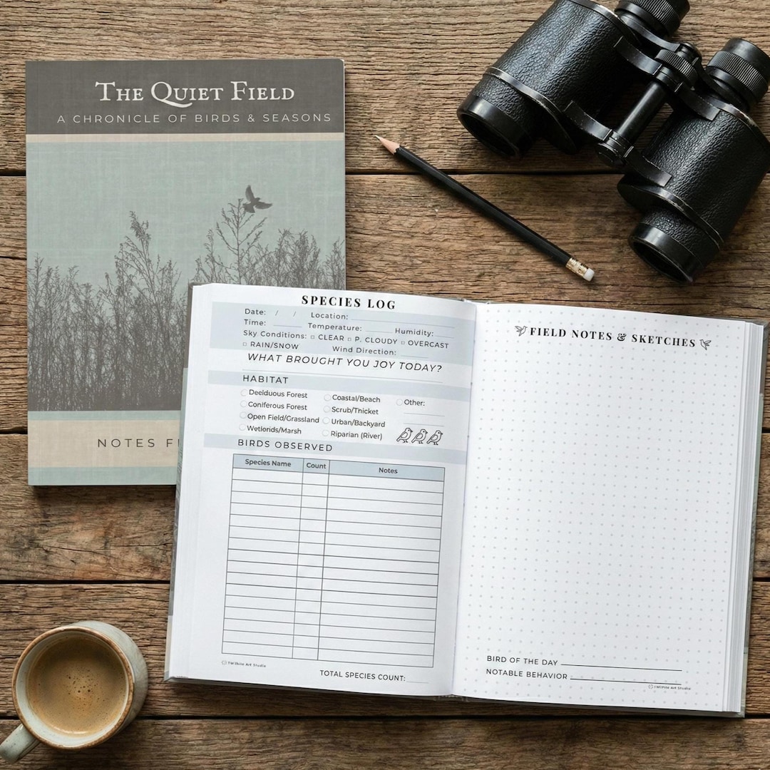 Bird Watching Journal Birding Field Notebook Birdwatcher Gift Idea ...