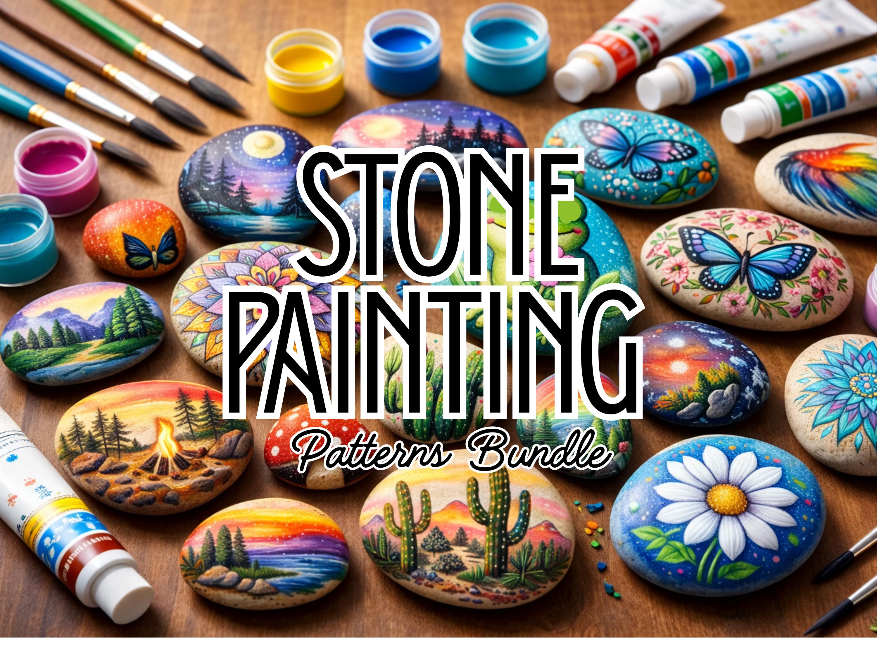 100+ Stone Painting Ideas, DIY Craft Activity (digital Download) - Etsy