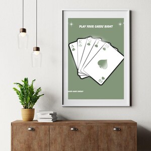 Play Your Cards Right Poster - Etsy