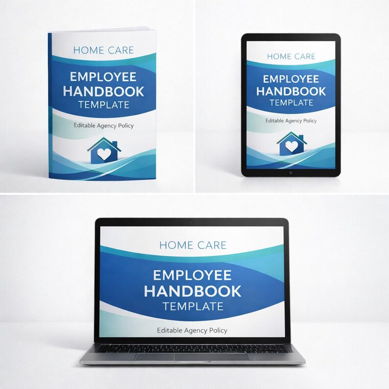 Home Care Employee Handbook Template | Editable Agency Policy Manual ...