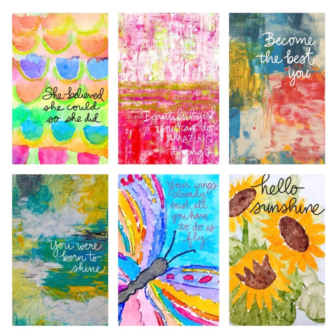 College Bound Bundle a Set of Six Greeting Cards - Etsy