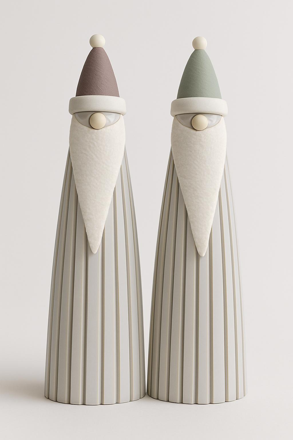 Minimalist 3d-printed Christmas Santas • Customizable in Color & Size ...