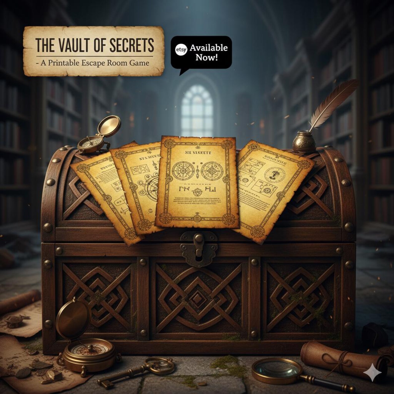 The Vault of the Lost Civilization | Escape Room Printable Game | 5 ...