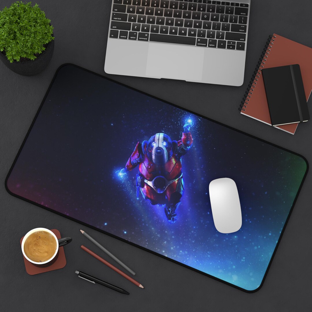 Mass Effect Gaming Desk Mat | Galaxy Astronaut Desk Mat | sci-fi Space ...