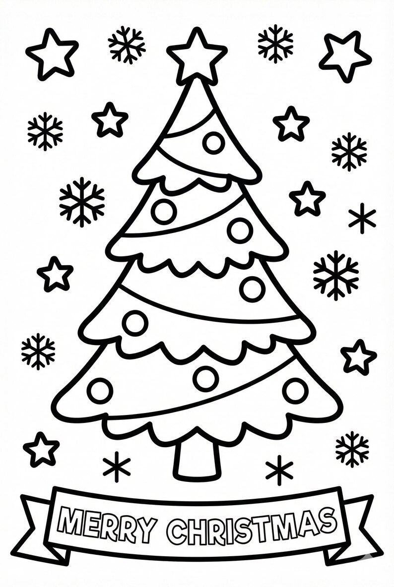 Kawaii Christmas Coloring Pages Printable, Snow Globe Bell Candle, Cute ...