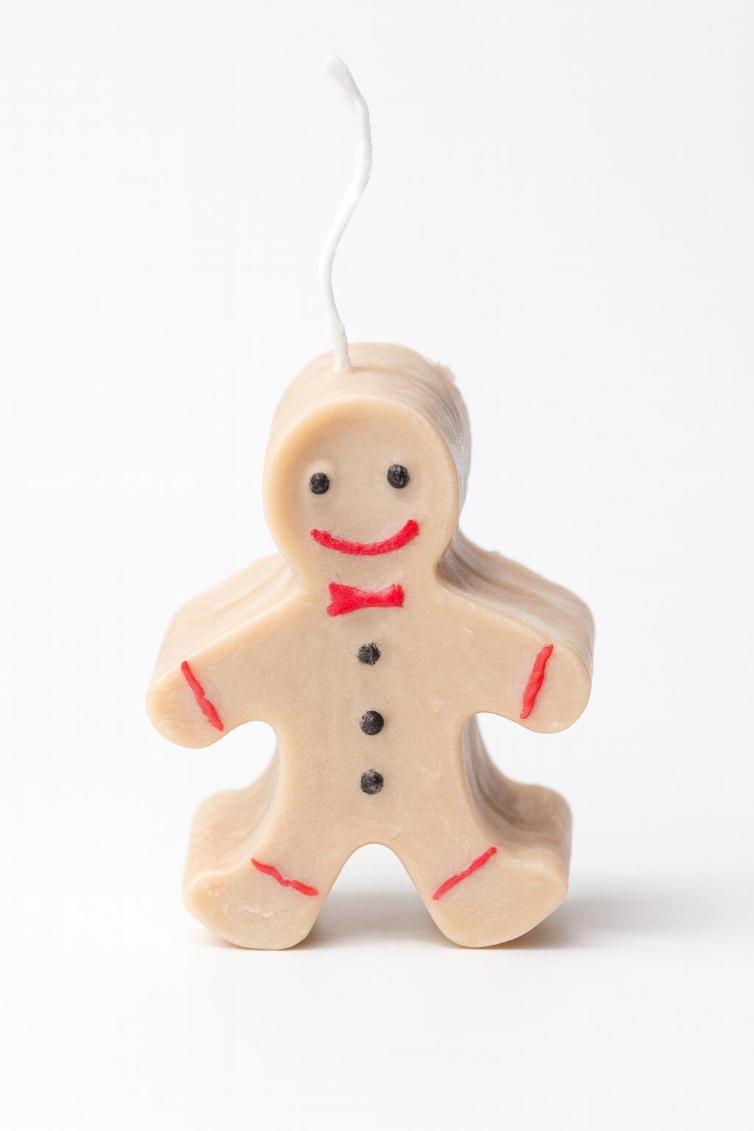 Handmade Gingerbread Man Candle - Etsy