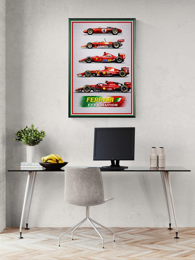 Ferrari F1 Evolution Wall Art | Formula 1 Racing History | Ultimate ...