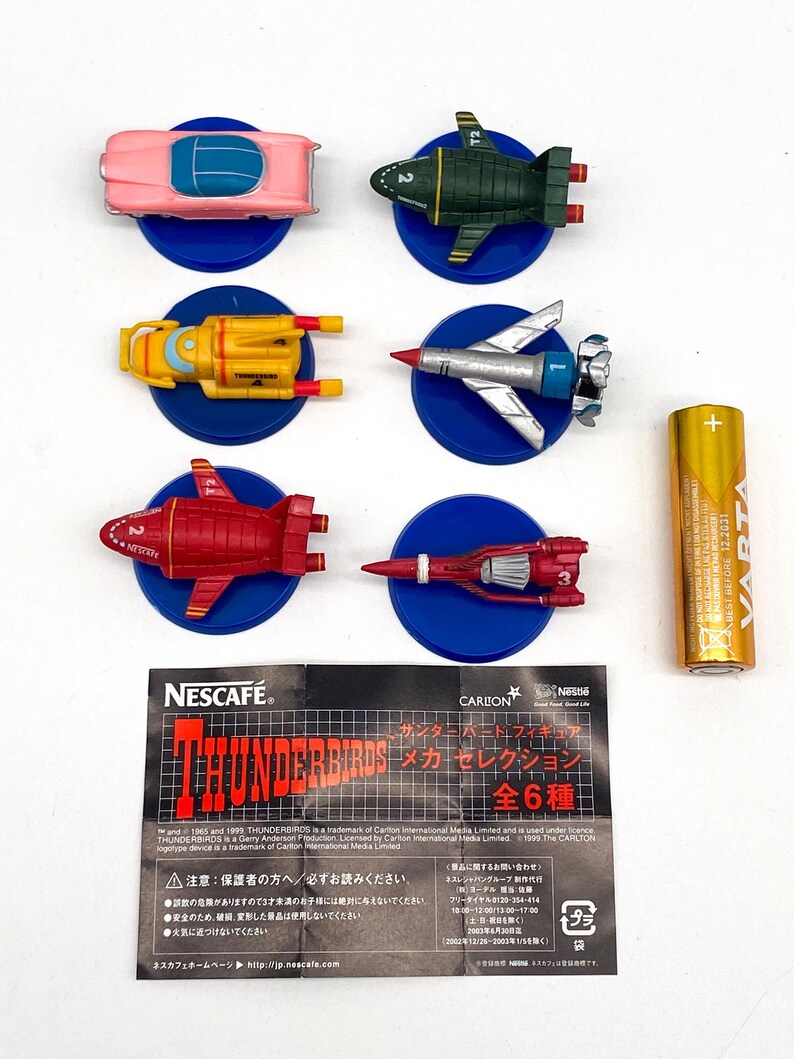 Nescafe Mini Single Bean Thunderbirds Full Set Loose (secret Included ...