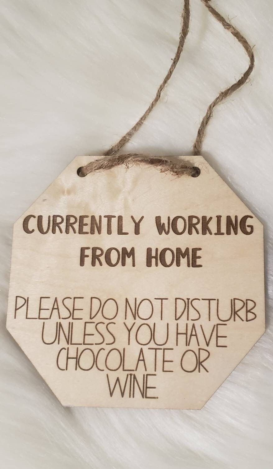 Work From Home Do Not Disturb sign do not disturb sign no | Etsy