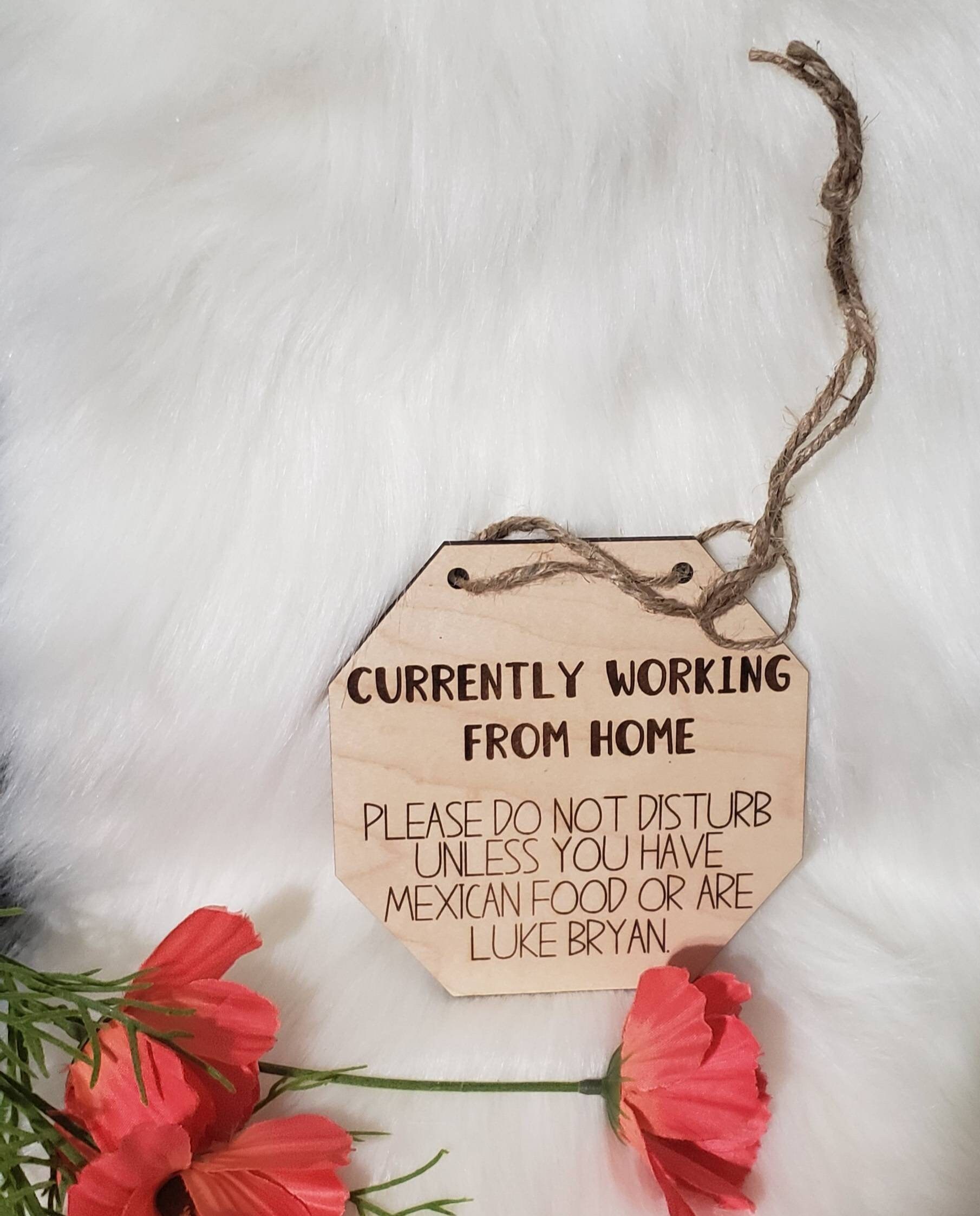 Work From Home Do Not Disturb sign do not disturb sign no | Etsy