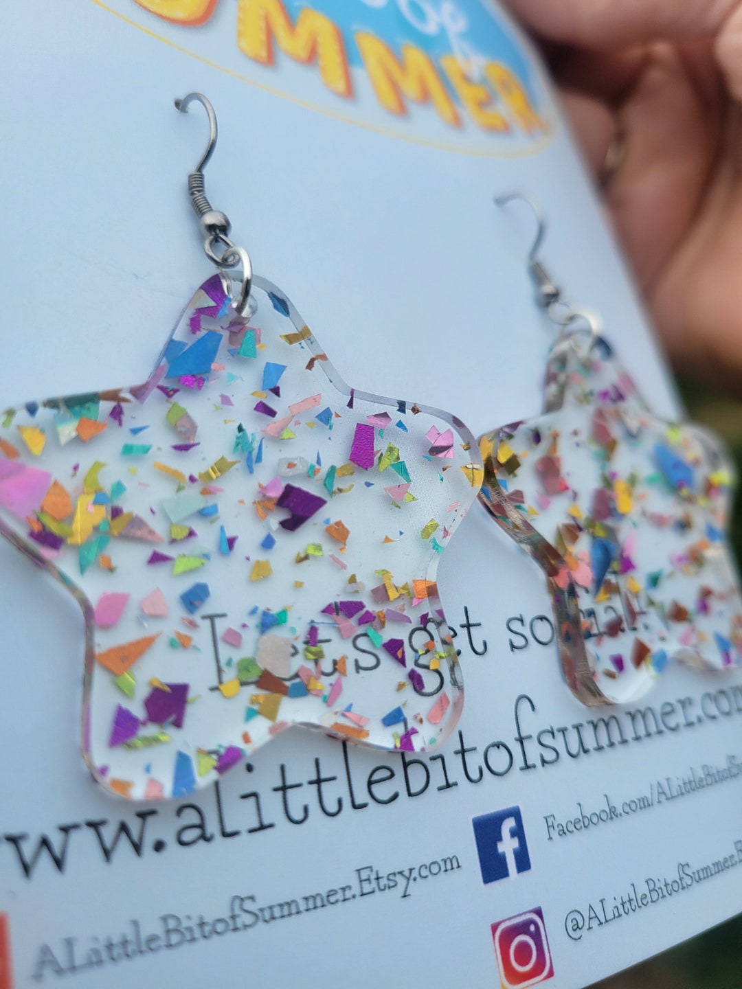 It's My Party and I Can Sparkle If I Want To! Clear Iridescent Star ...