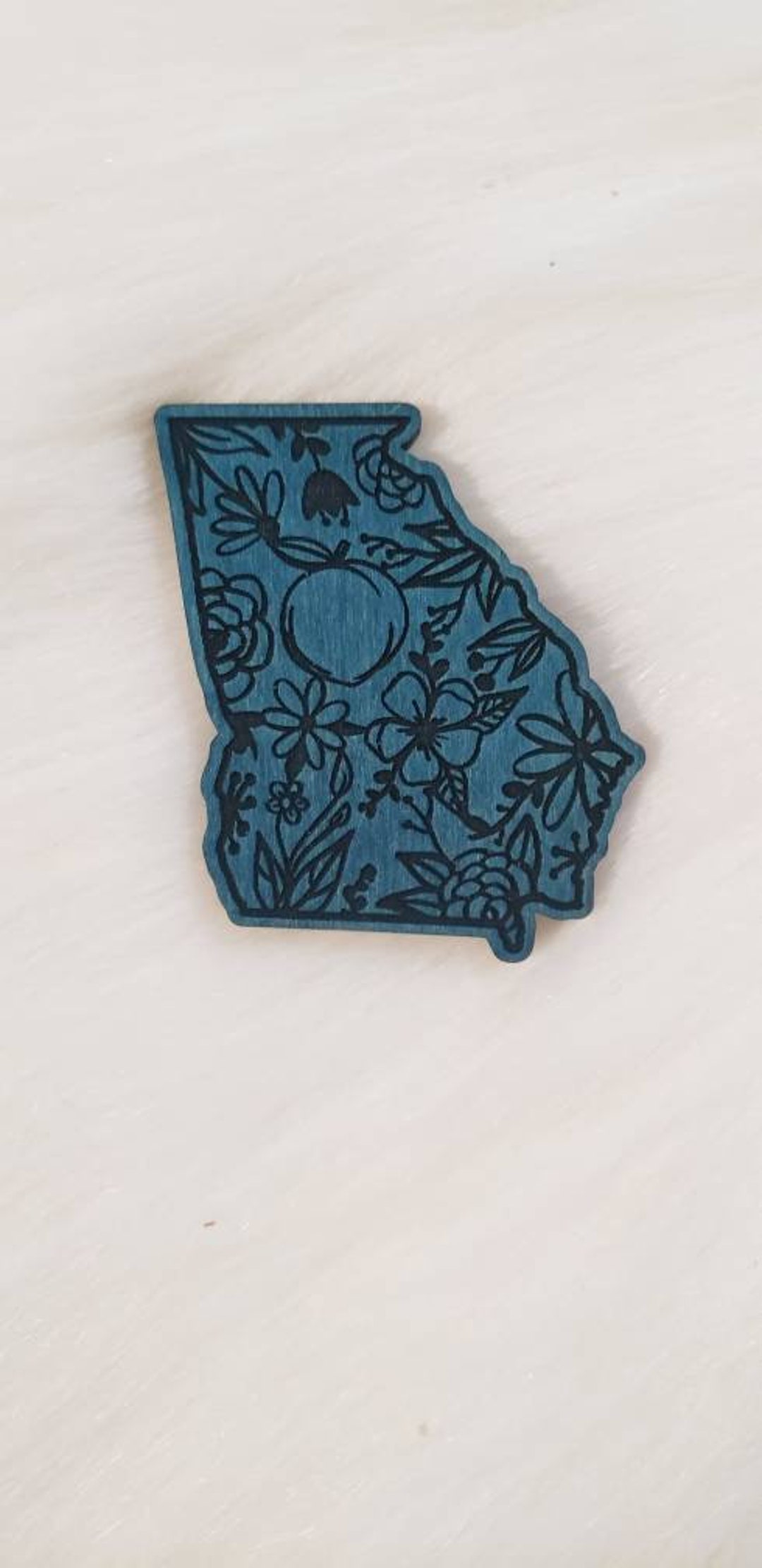 Georgia Flipped Blue Magnet, Floral Magnet, Georgia Flipped, Georgia ...
