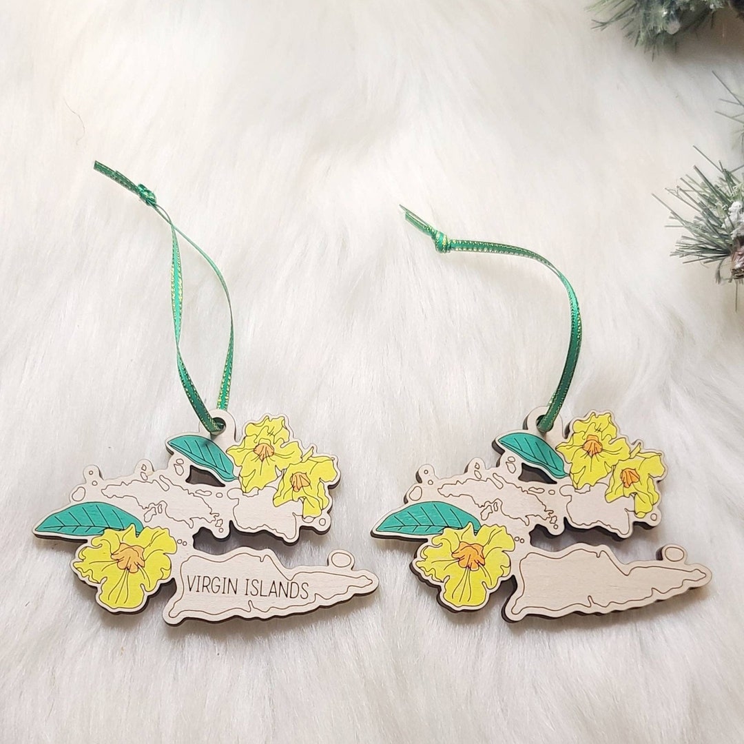 Virgin Islands Christmas Ornament, USVI Ornament, VI Ornament, St ...
