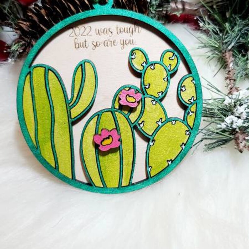 Cactus Ornament - Etsy
