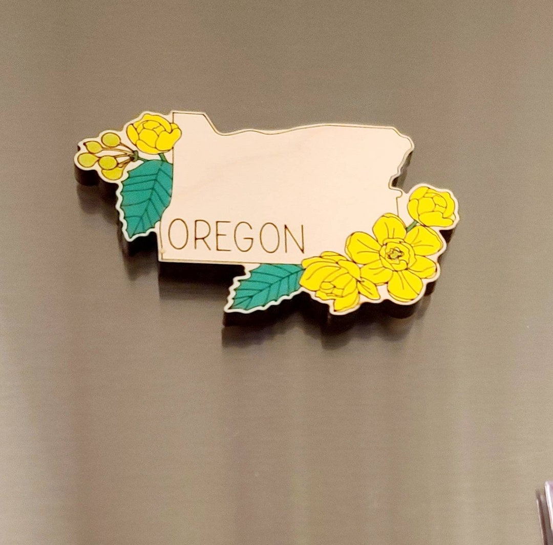 Oregon Magnet, OR Magnet, Salem Magnet, Portland Magnet, Oregon Grape ...