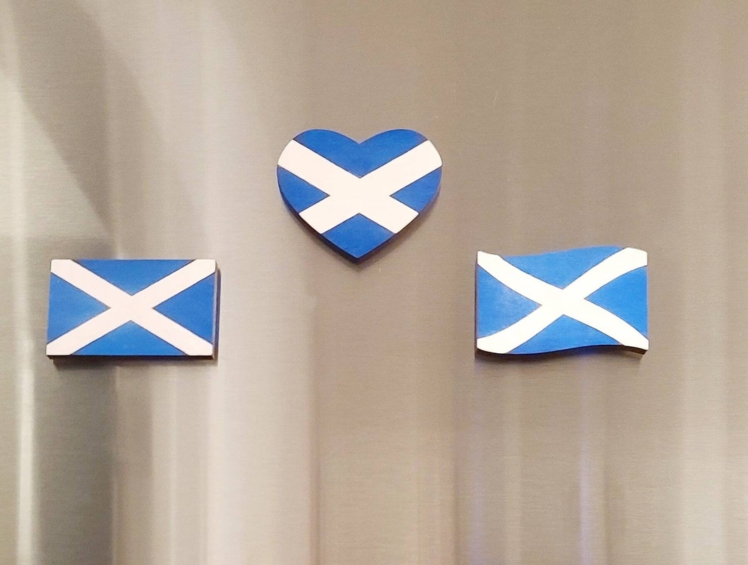 Scotland Souvenir Flag Hand-painted Magnets, Scottish Magnet, Travel ...