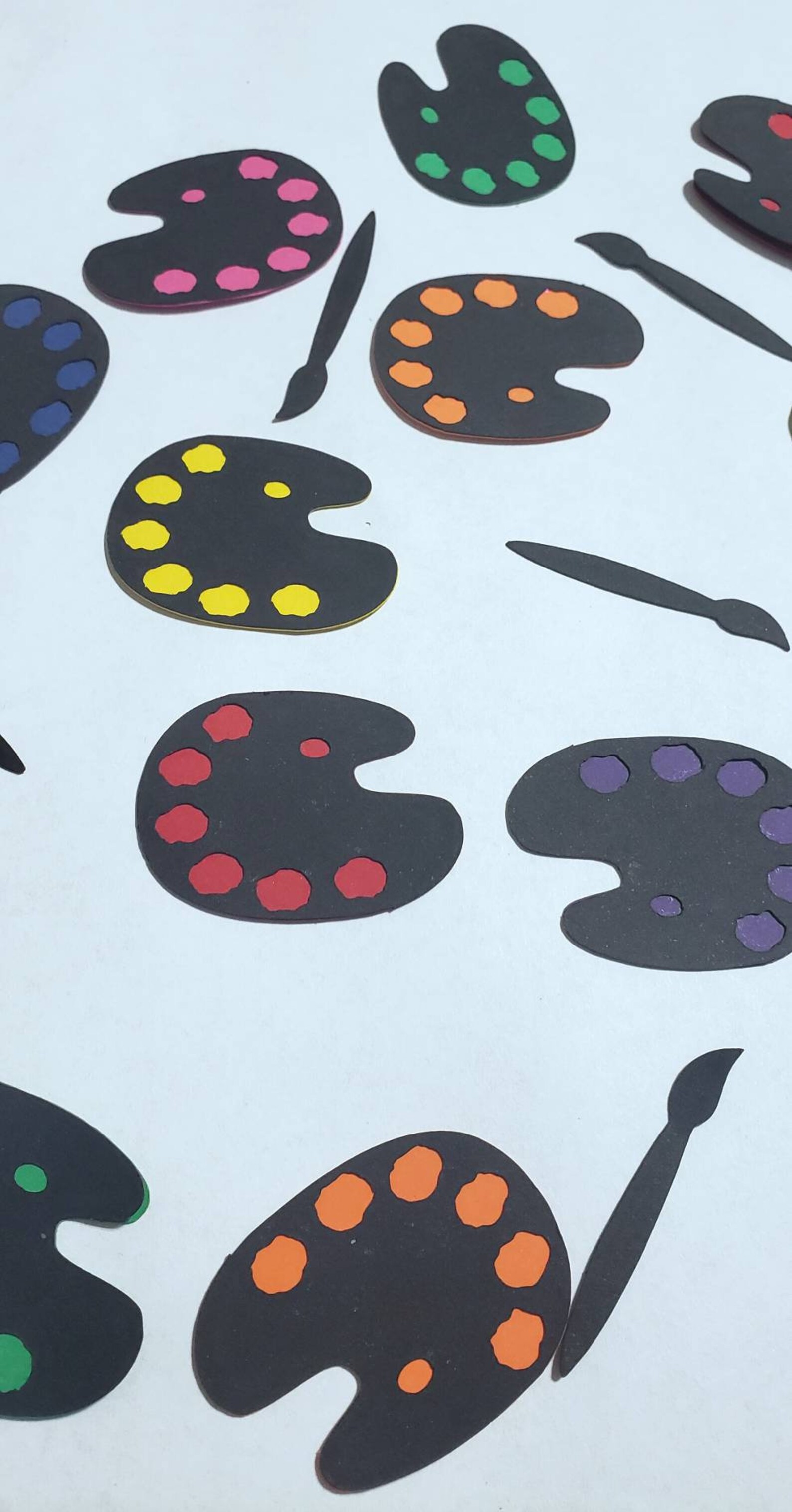 Palette and Paint Brush Confetti Paint Party Confetti Paint - Etsy