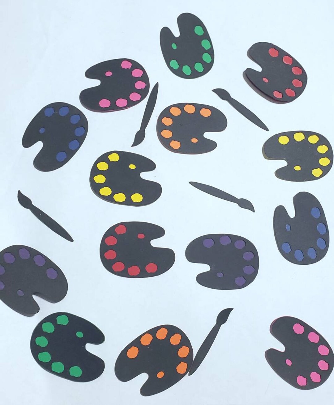 Palette and Paint Brush Confetti, Paint Party Confetti, Paint Splatter ...