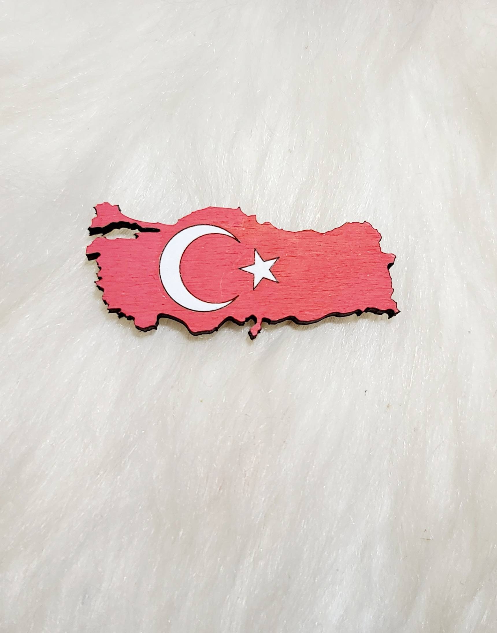 Turkey Souvenir Flag Hand-painted Magnets, Turkish Magnet, Travel ...