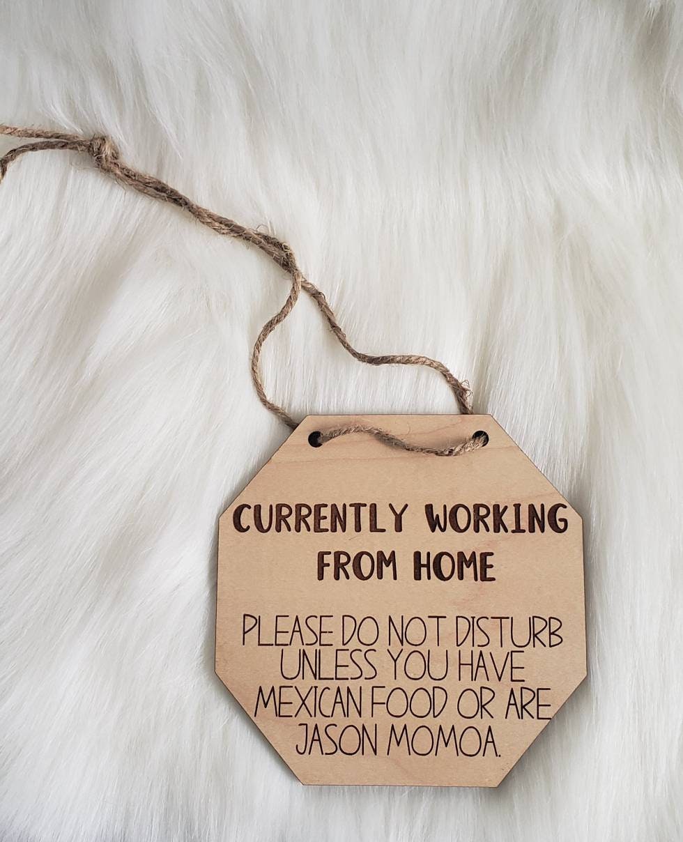 Work From Home Do Not Disturb sign do not disturb sign no | Etsy
