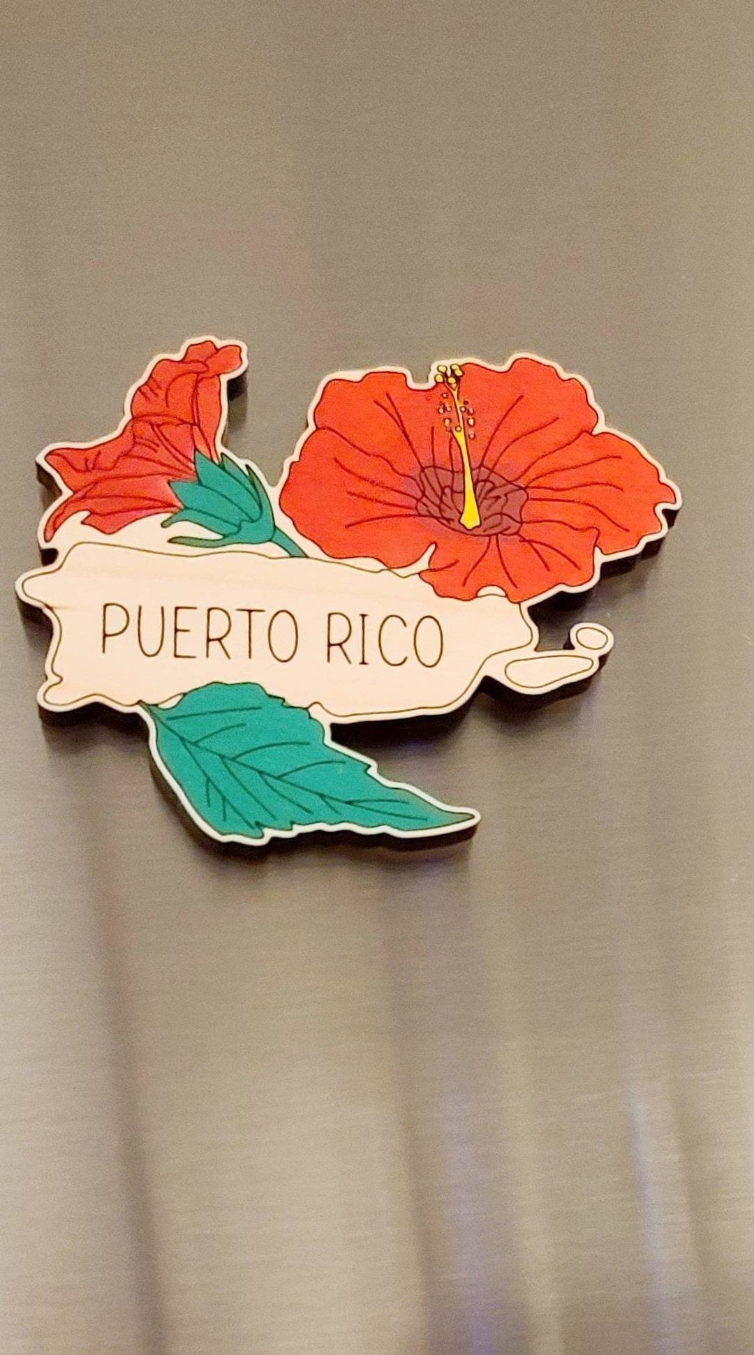 Puerto Rico Flower Magnet, PR Magnet, Puerto Rico Magnet, Coqui, San ...