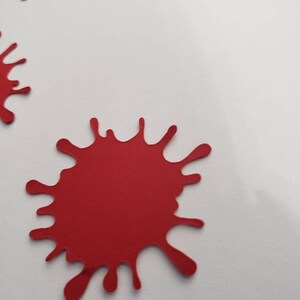Blood Splatter Confetti, Murder Mystery Party, Friday the 13th Party ...