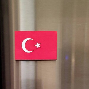 Turkey Souvenir Flag Hand-painted Magnets, Turkish Magnet, Travel ...