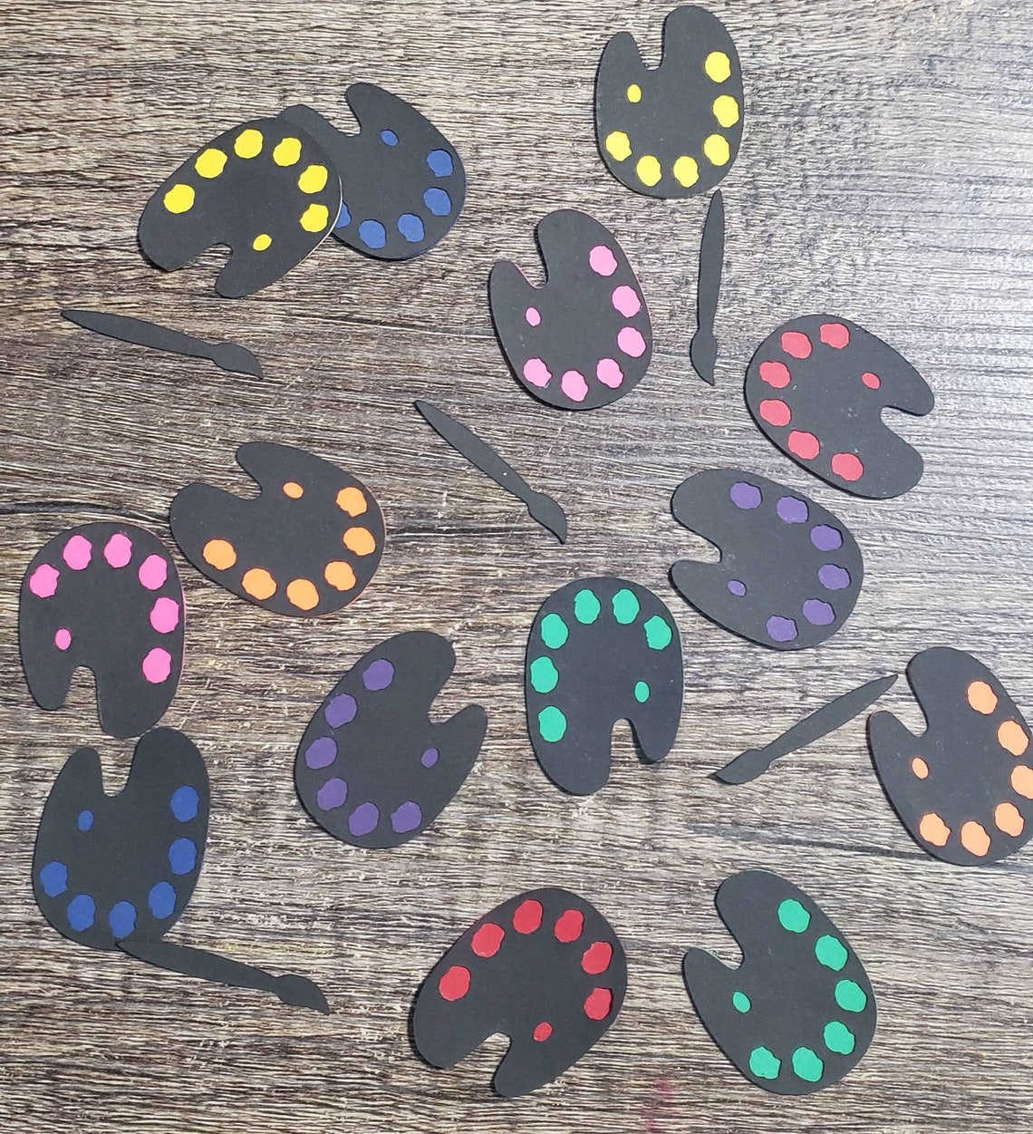 Palette and Paint Brush Confetti Paint Party Confetti Paint - Etsy