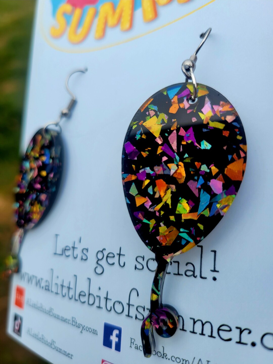 It's My Party and I Can Sparkle If I Want to Black Iridescent Balloon ...
