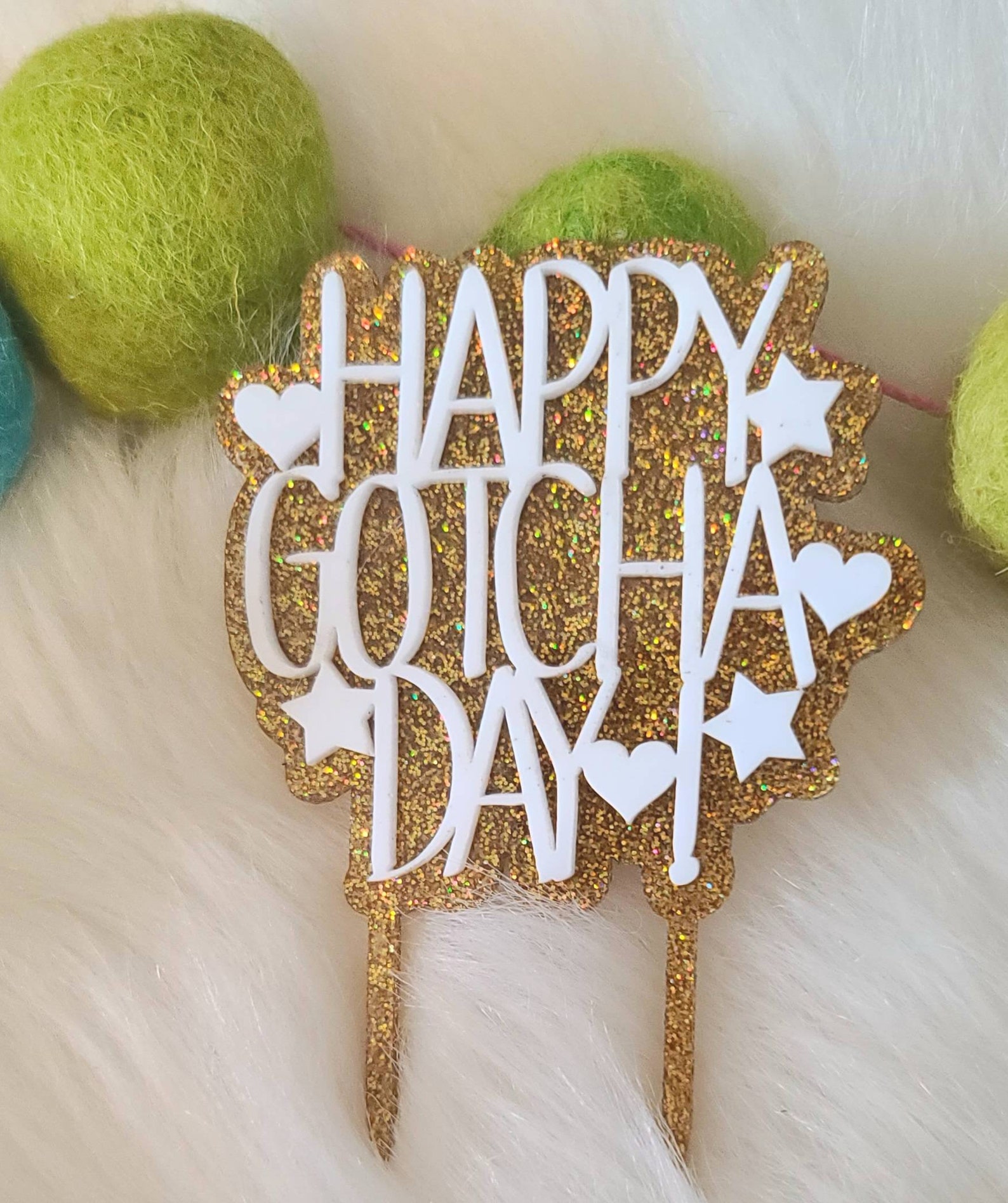 Happy Gotcha Day Cake Topper Dog Food Topper Cat Food - Etsy