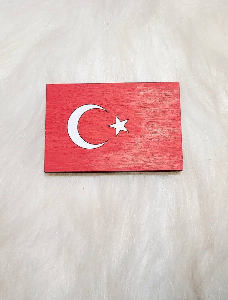 Turkey Souvenir Flag Hand-painted Magnets, Turkish Magnet, Travel ...