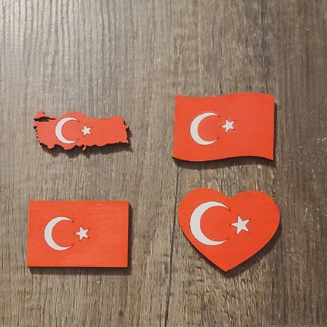 Turkey Souvenir Flag Hand-painted Magnets, Turkish Magnet, Travel ...