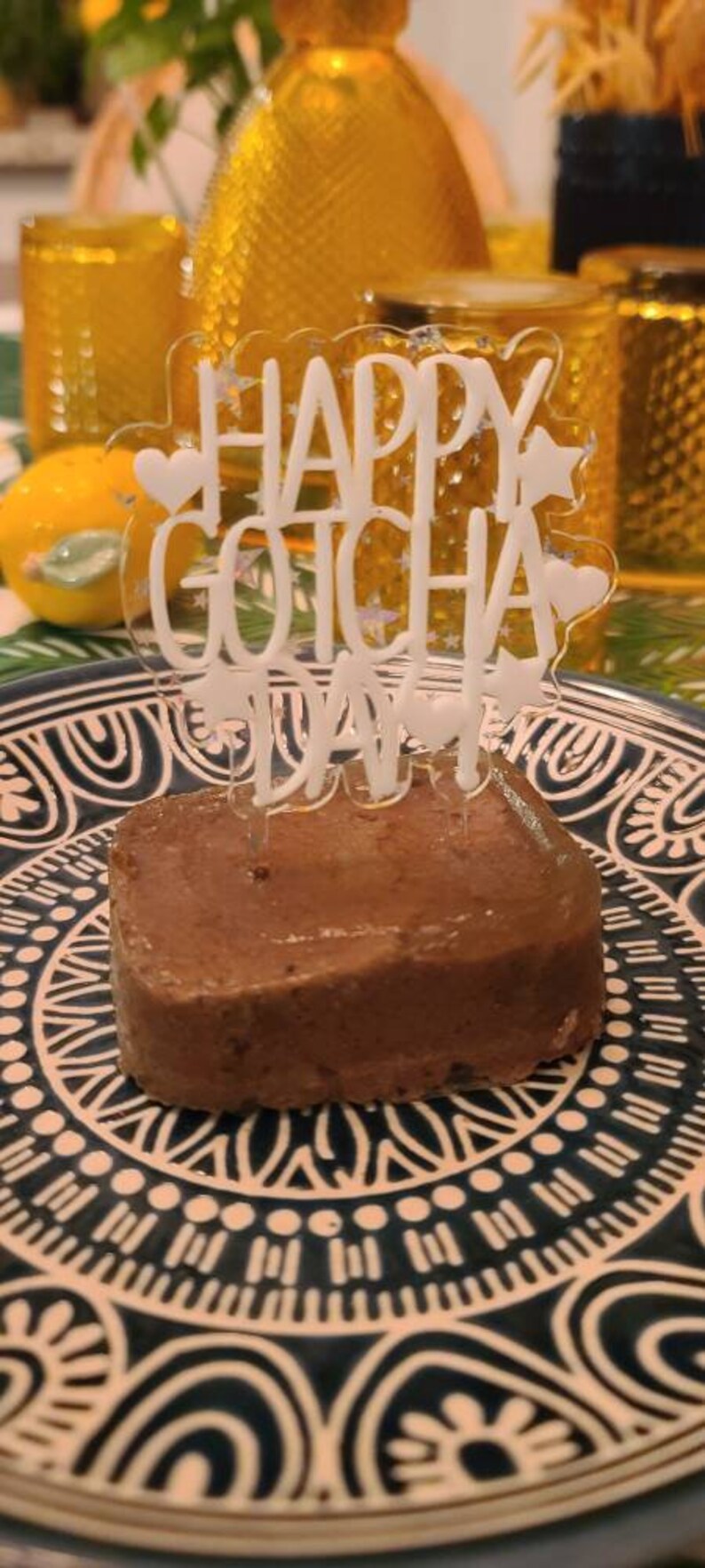 Happy Gotcha Day Cake Topper Dog Food Topper Cat Food - Etsy