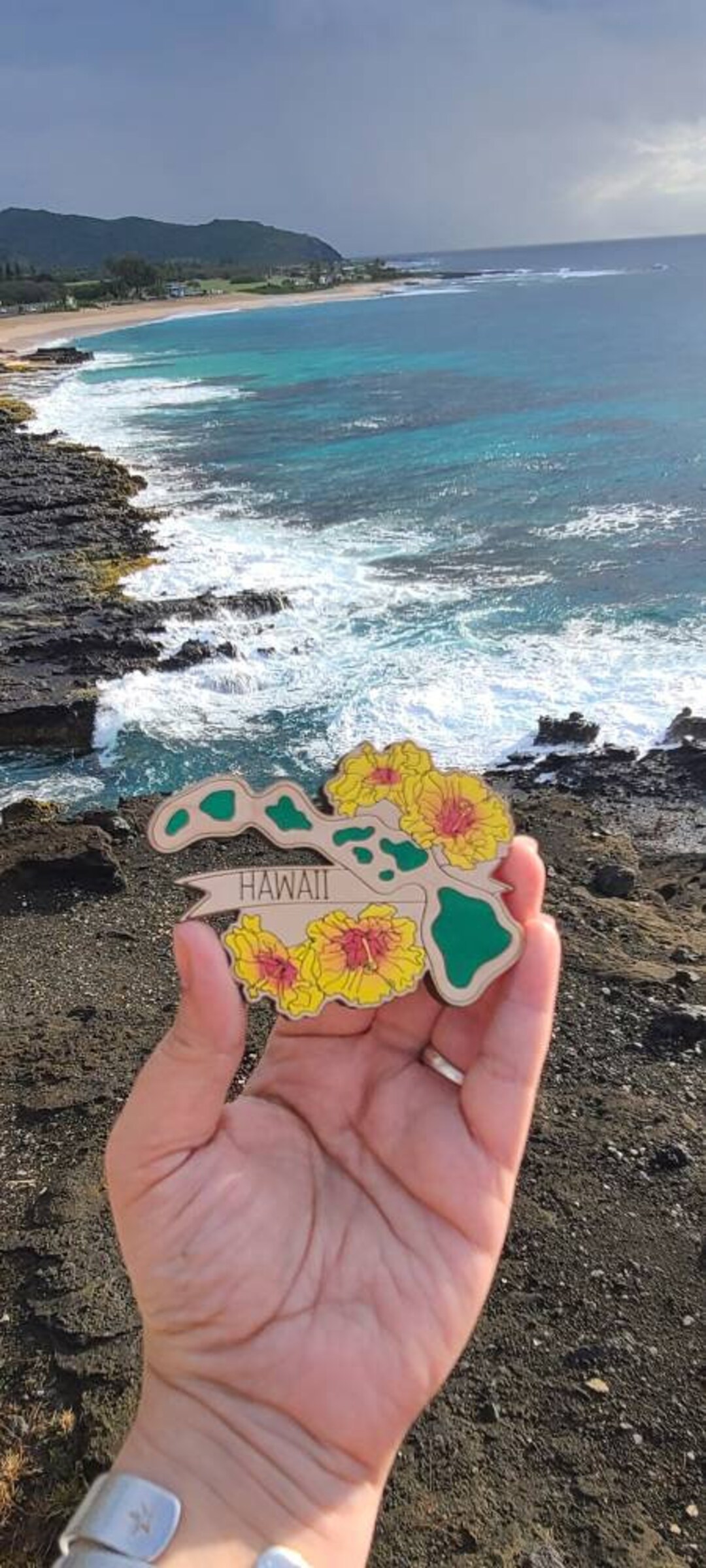 Hawaii Flower Magnet, Hawaii Magnet, HA Magnet, Maui Magnet, Ornament ...