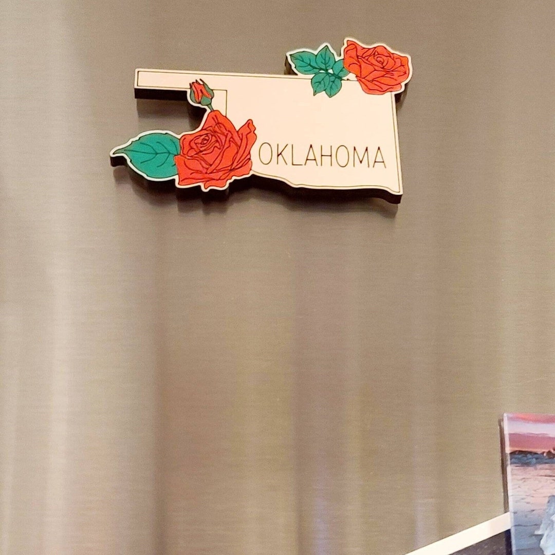 Oklahoma Magnet, OK Magnet, Sooner State Magnet, Tulsa Magnet, Oklahoma ...