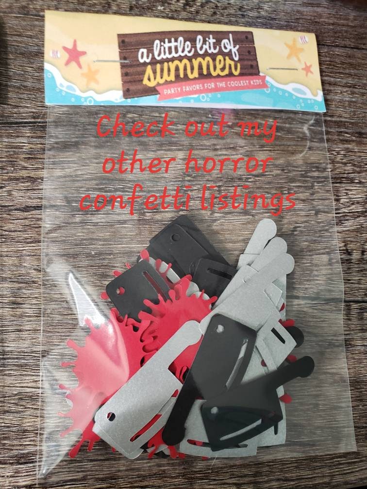 Blood Splatter Confetti, Murder Mystery Confetti, Friday the 13th Party ...