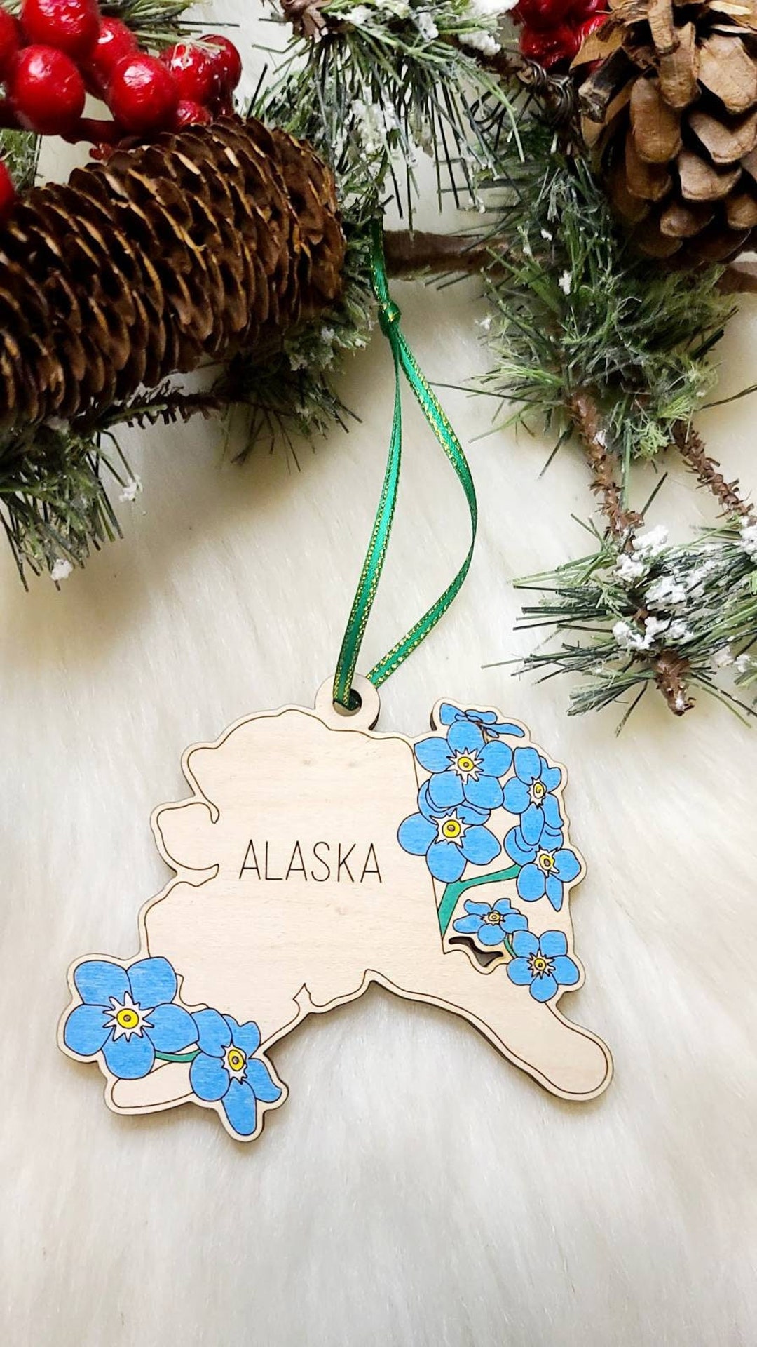 Alaska Christmas Ornament Alaska Ornament Juneau Ornament - Etsy