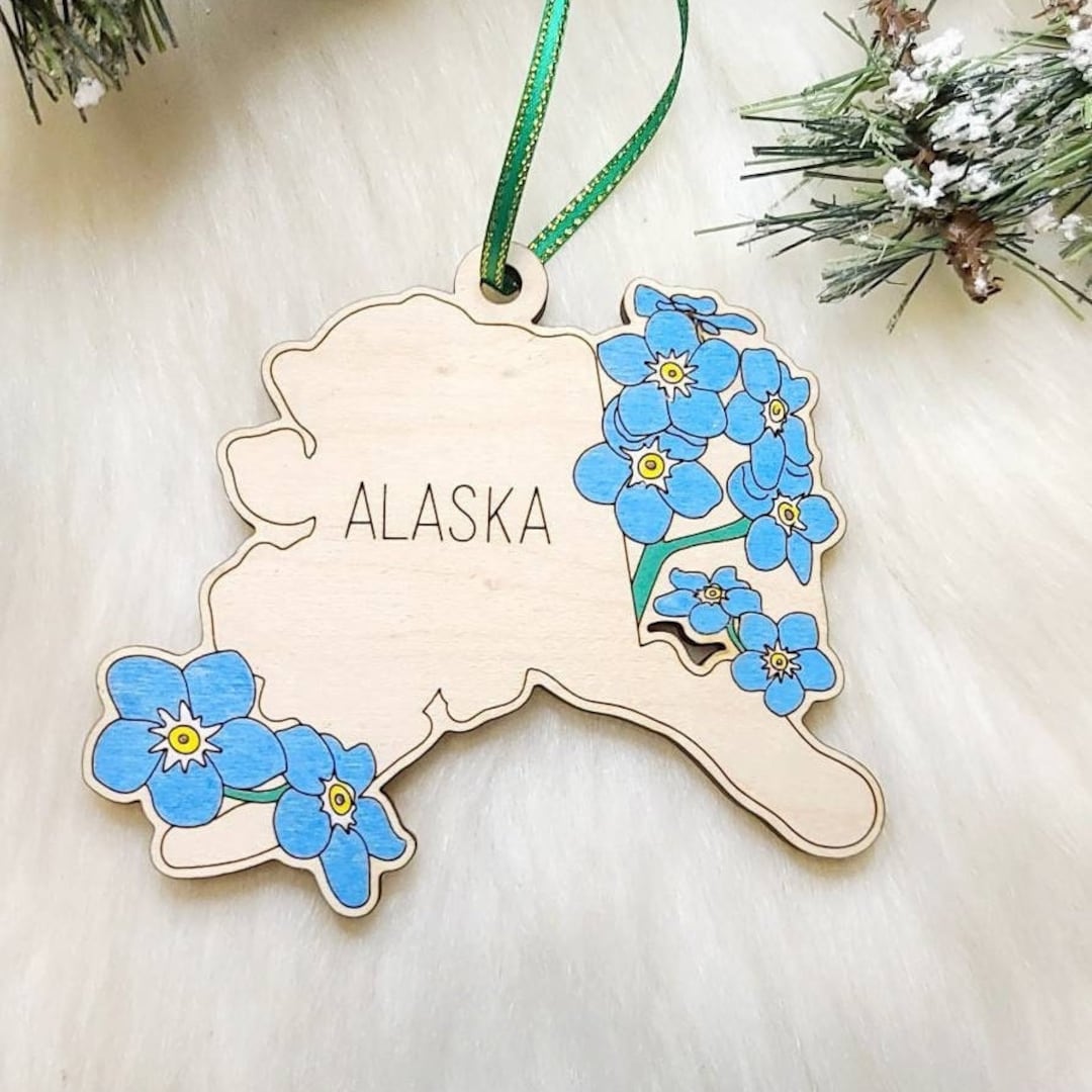 Alaska Christmas Ornament, Alaska Ornament, Juneau Ornament, Northern ...