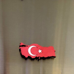 Turkey Souvenir Flag Hand-painted Magnets, Turkish Magnet, Travel ...