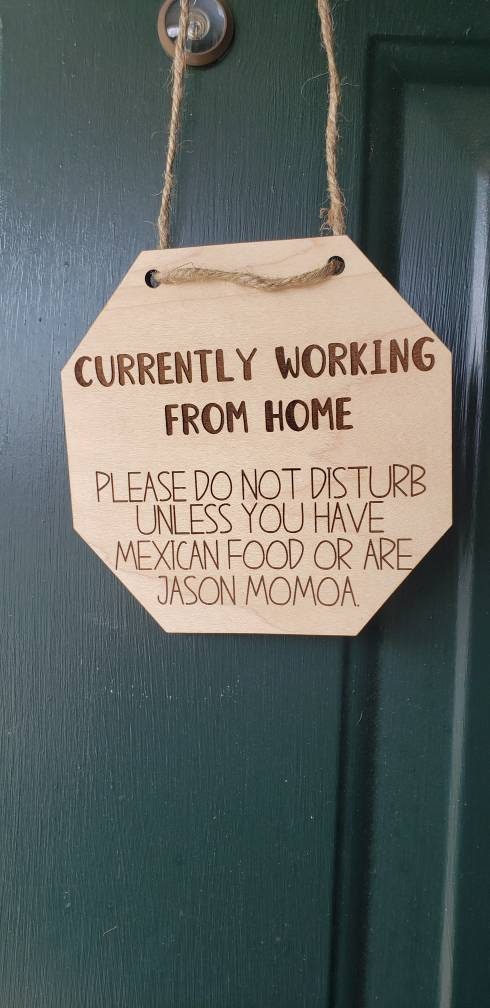 Work From Home Do Not Disturb sign do not disturb sign no | Etsy