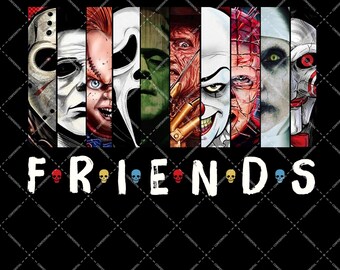 Horror Characters Friends Png, Horror Friends Png, Halloween Character ...