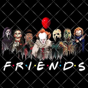 Killers Friends Png, Movie Killer Png, Scary Halloween Png, Horror Friend Png, Halloween Vibes ...