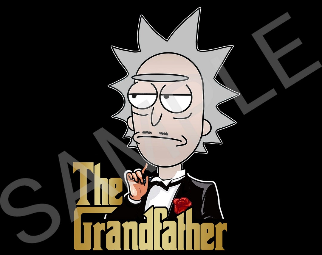 Rick and Morty the Godfather Father Day Png, the Rickfather Png, Rick ...