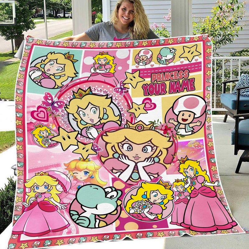 Peach Throw - Etsy