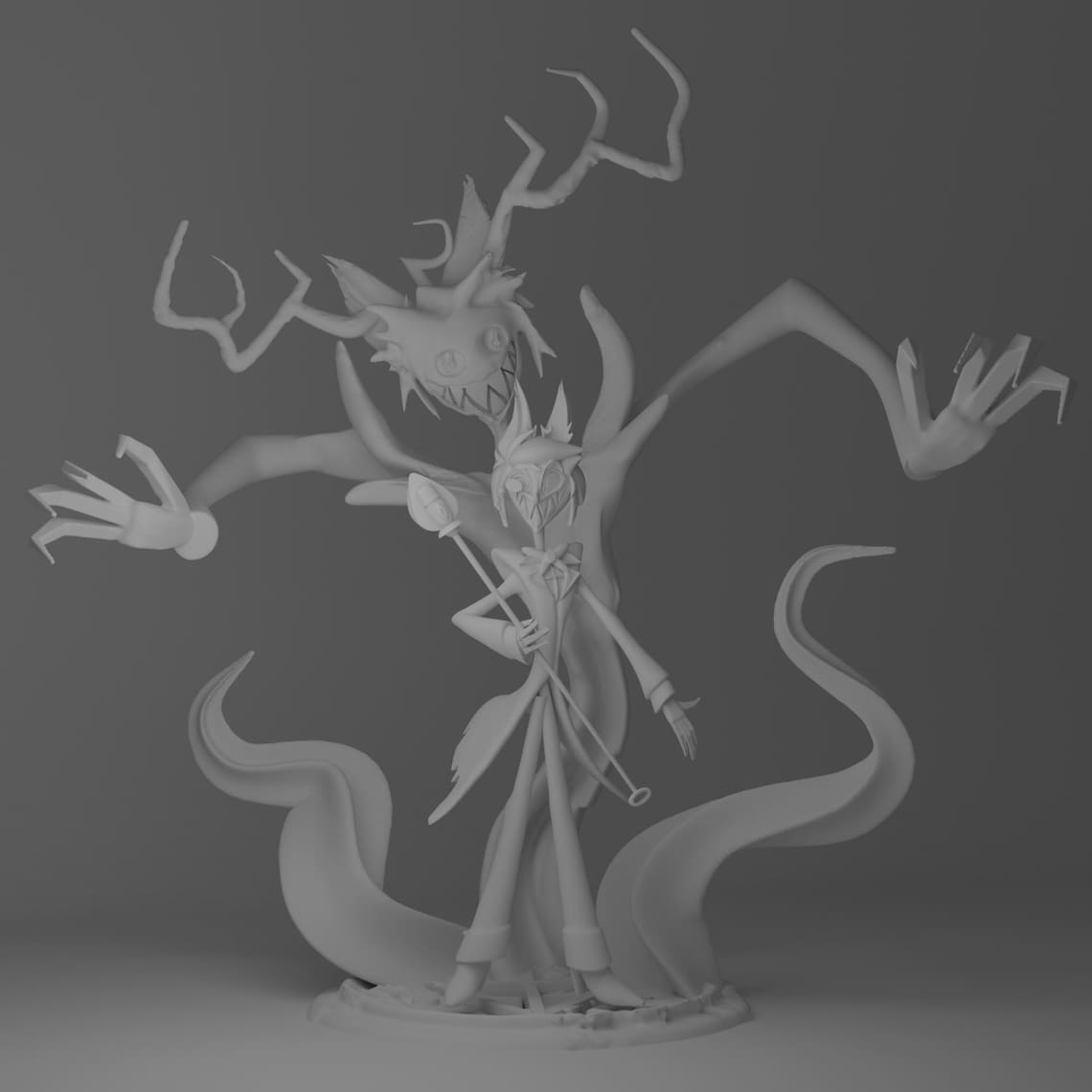 AHK Radio Deer Fanart | 3D Printed Resin Collectible Figure | DIY Kit ...