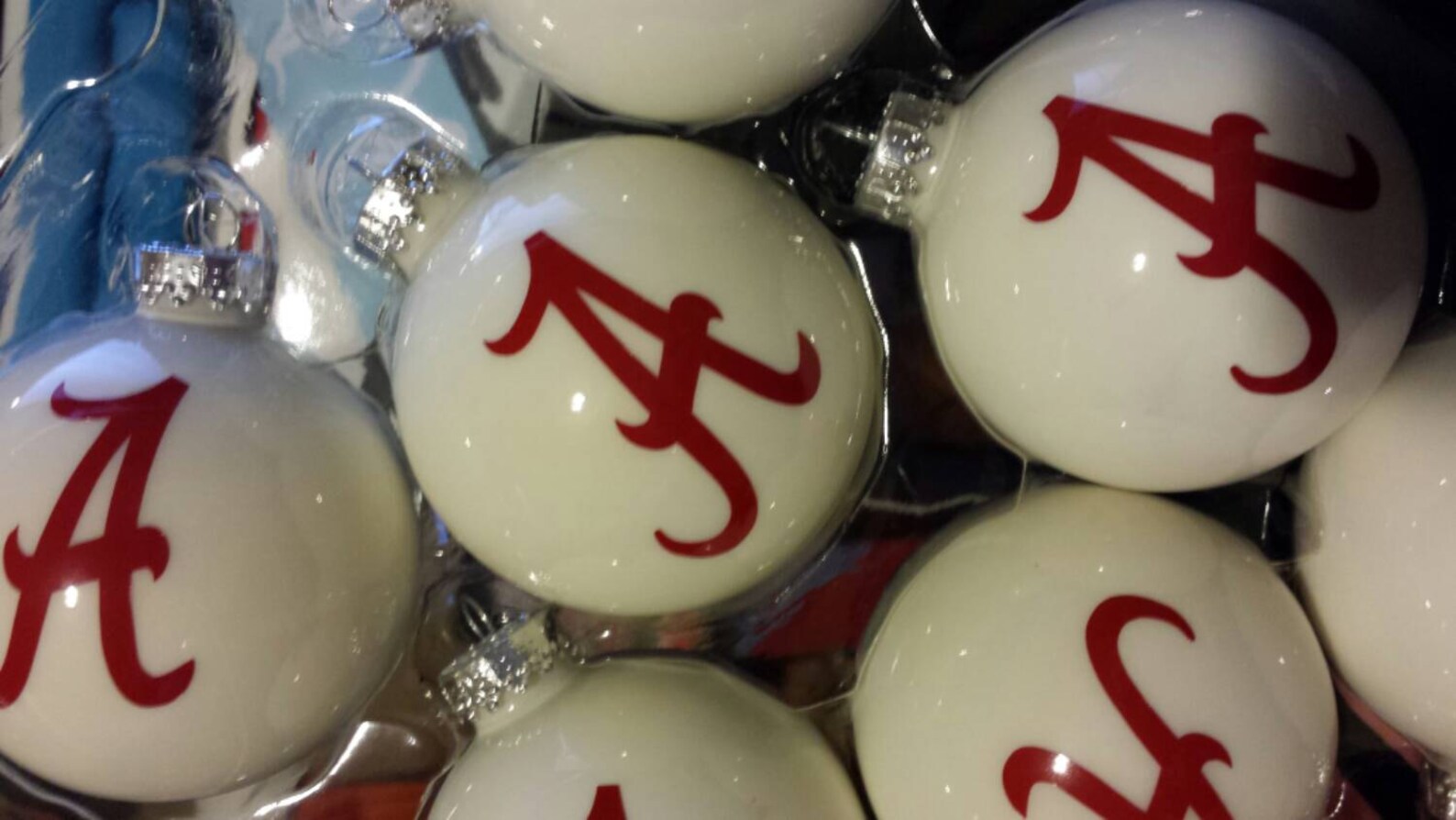 Alabama Christmas ornaments bama ornaments roll tide white | Etsy