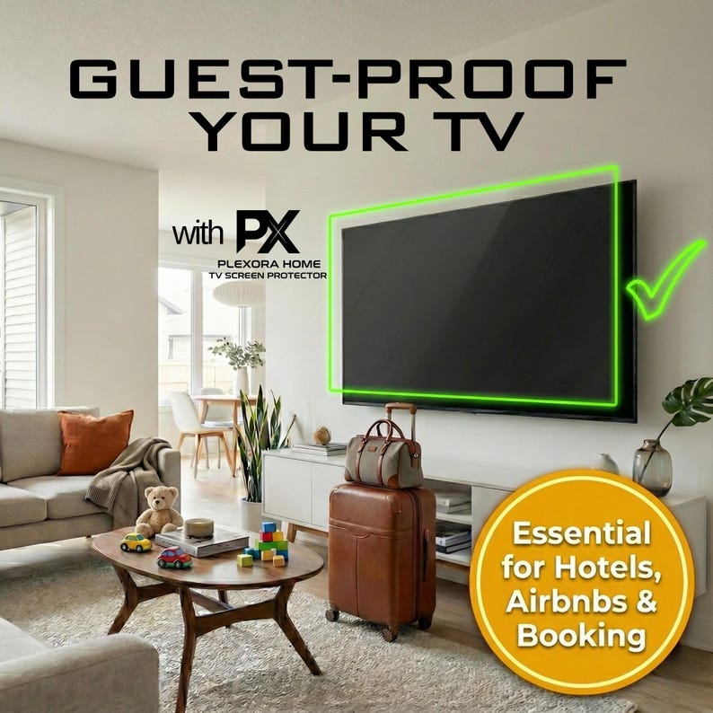 Custom Fit TV Screen Protector – Heavy Duty Clear Acrylic Shield ...