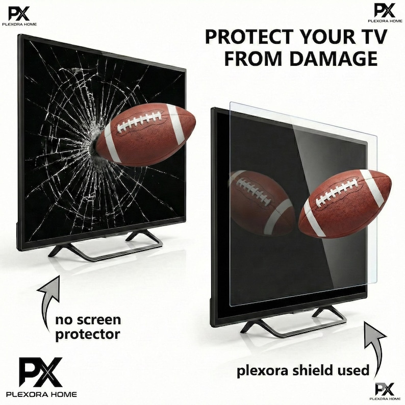 Samsung TV Screen Protector – Custom Fit Clear Acrylic Guard, Scratch ...